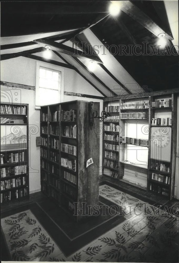 Interior view of Newburg, Wisconsin's privately owned library, 1982 ...