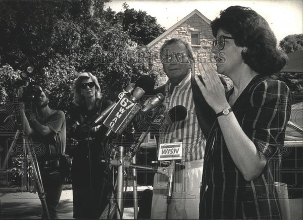 Kenneth Murray, lawyer for police, and Laura Eggert, 1991 vintage press ...