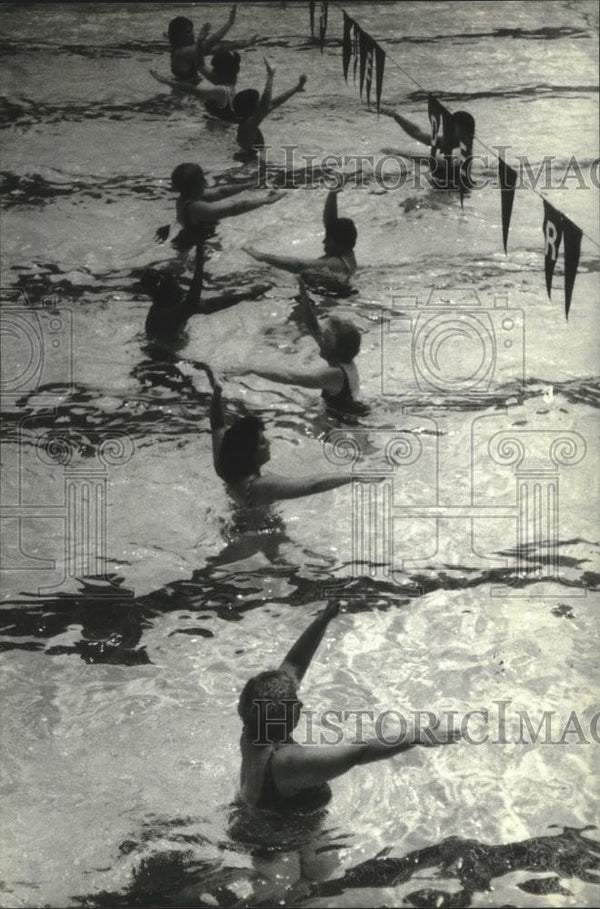 Water exercisers at the Walter Schroeder Aquatic center, 1993 vintage ...