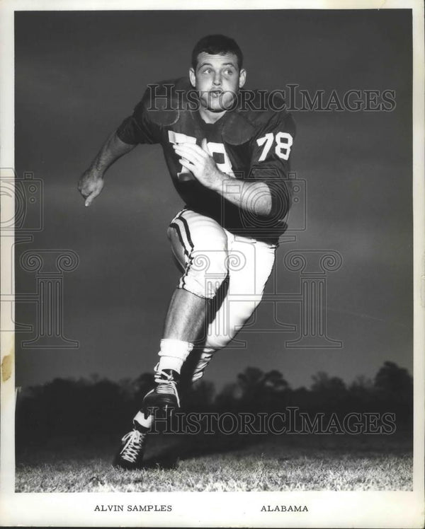 University Of Alabama Football Team Offensive Guard Alvin Samples ...