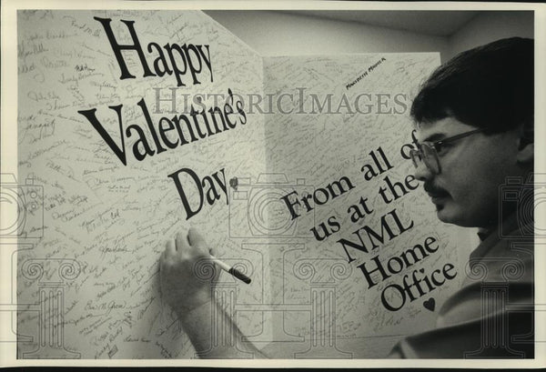 Northwestern Mutual Life Insurance Company sends cards, to Gulf, 1991 ...