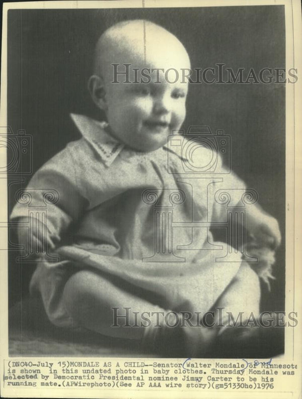 Walter F. Mondale as a child Minnesota, 1984 vintage press photo print ...