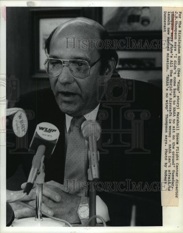 J. R. Thompson, Director Marshall Space Flight Center, Alabama, 1988 ...