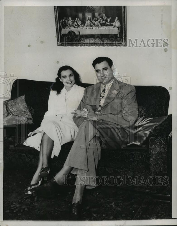 James E. Folsom, governor of Alabama with his wife. , Undated Vintage ...