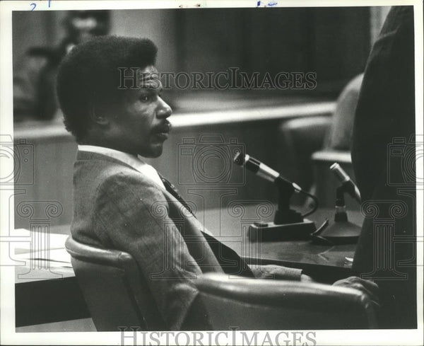 Josephus Anderson listens in court , 1982 Vintage Press Photo ...