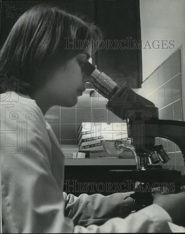 Dr. Bobette Doepker Examines Specimen at Hospital, Alabama, 1977 ...