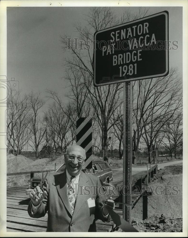Alabama Senator Pat Vacca snips ribbon to open bridge, 1981 Vintage ...