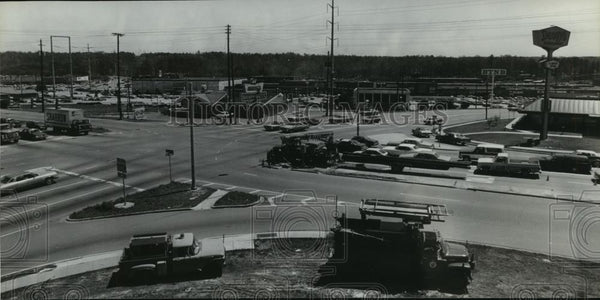 Aerial View of Highway Interchange, Birmingham, Alabama, 1980 Vintage ...