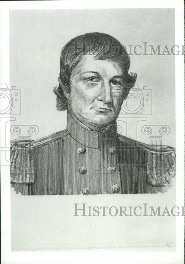 Drawing of General John Coffee, Alabama Business Hall of Fame, 1986 ...