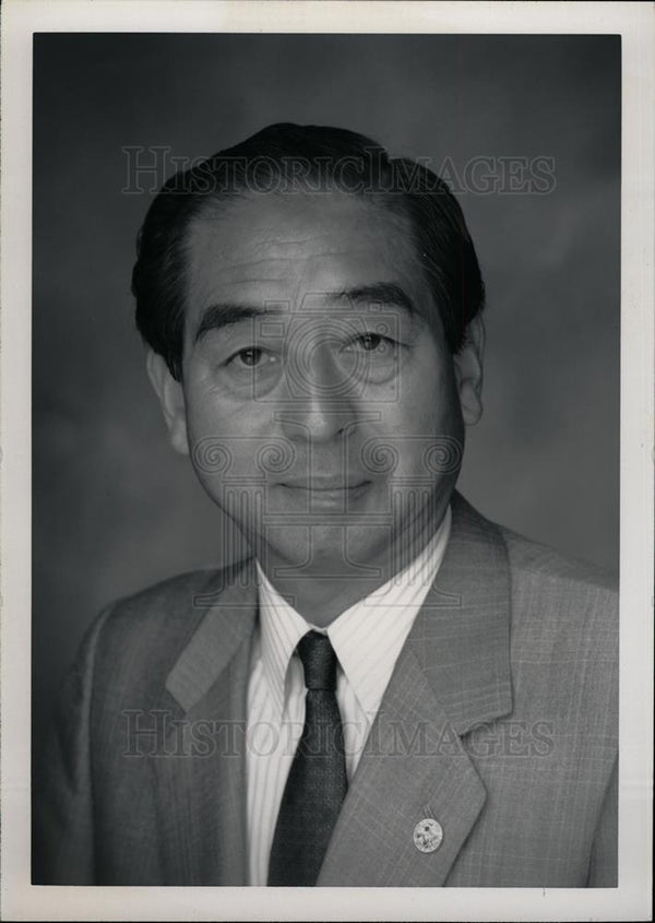 1990 Press Photo Kazuhiro Ohta Nippondenso America Mich - dfpd34035 ...