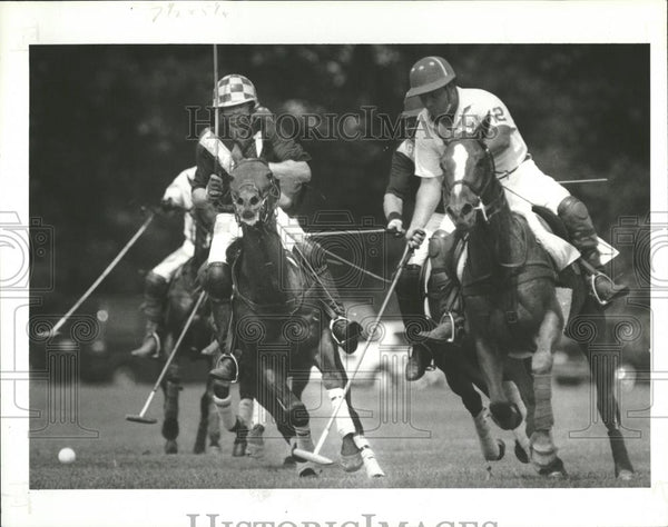 Gerald Spitler Polo Club Latch ball, 1989 vintage press photo print ...