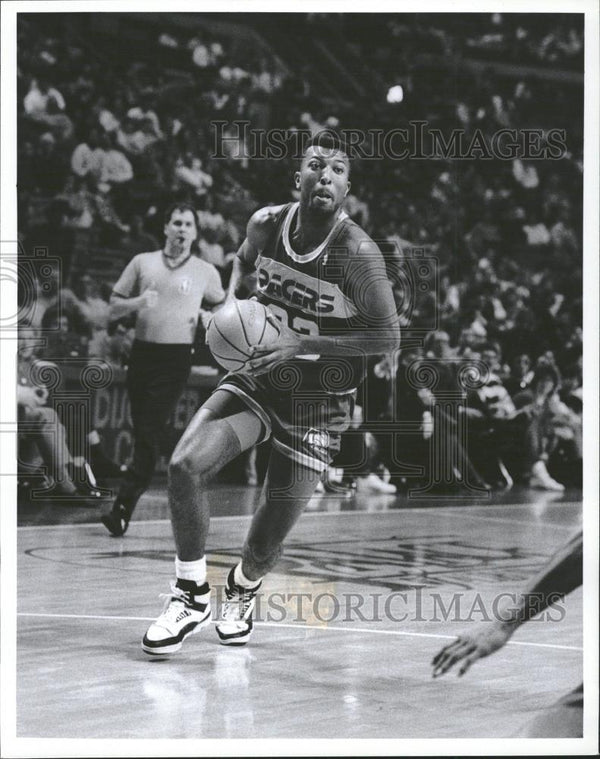 Dyron Nix Indiana Pacers, 1990 vintage press photo print - Historic Images