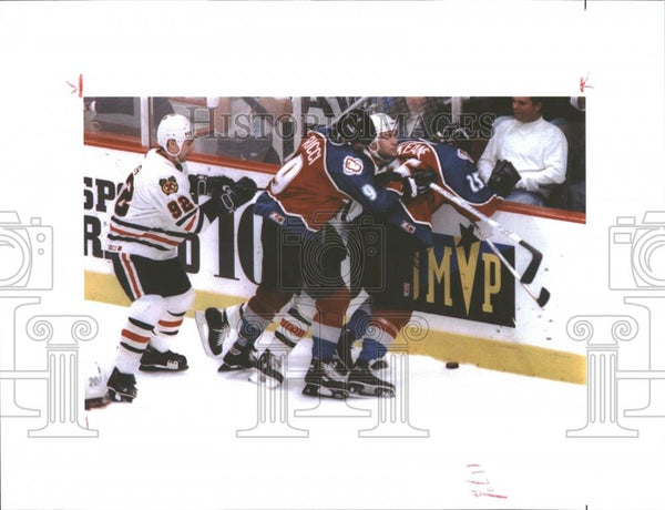 Photo Colorado Avalanche Right Wings Mike Keane, 1996 vintage press ...