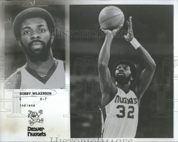 Bobby Wilkerson NBA Guard Denver Nuggets , Undated vintage press photo ...