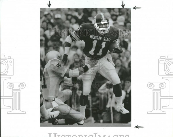 Mark Ingram, Sr. Michigan State, 1986 vintage press photo print ...