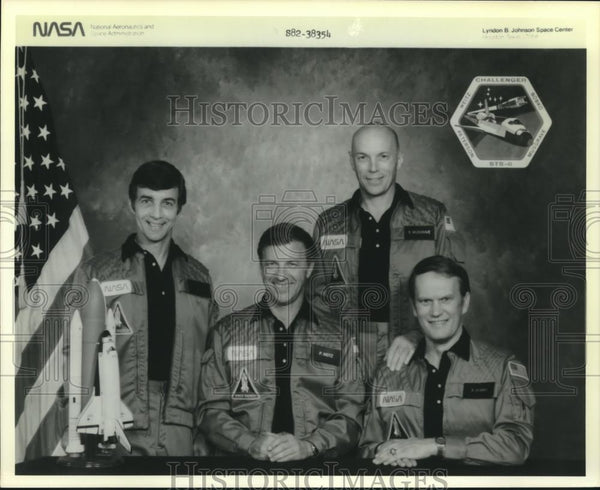 NASA Astronauts at Lyndon B. Johnson Space Center , 1983 Vintage Press ...