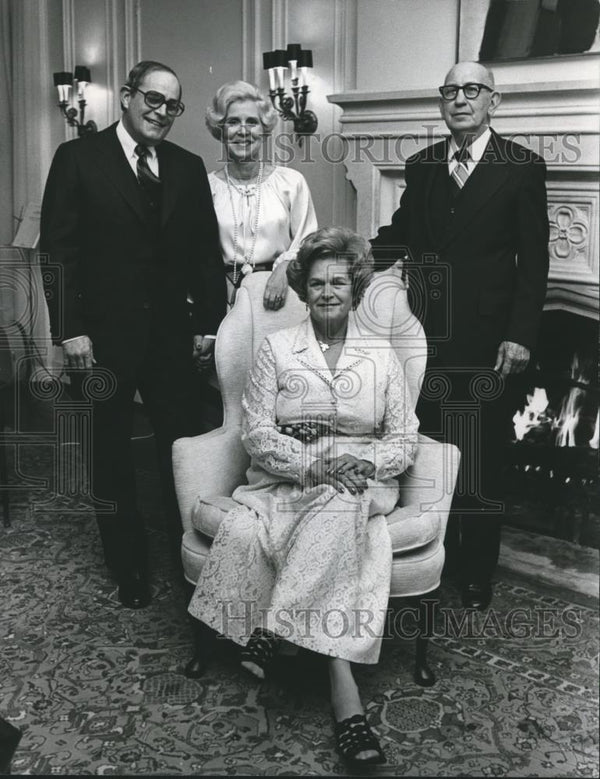 1978 Press Photo Mr. & Mrs. Edward E. Craig & party goers Ed Craig, Be ...