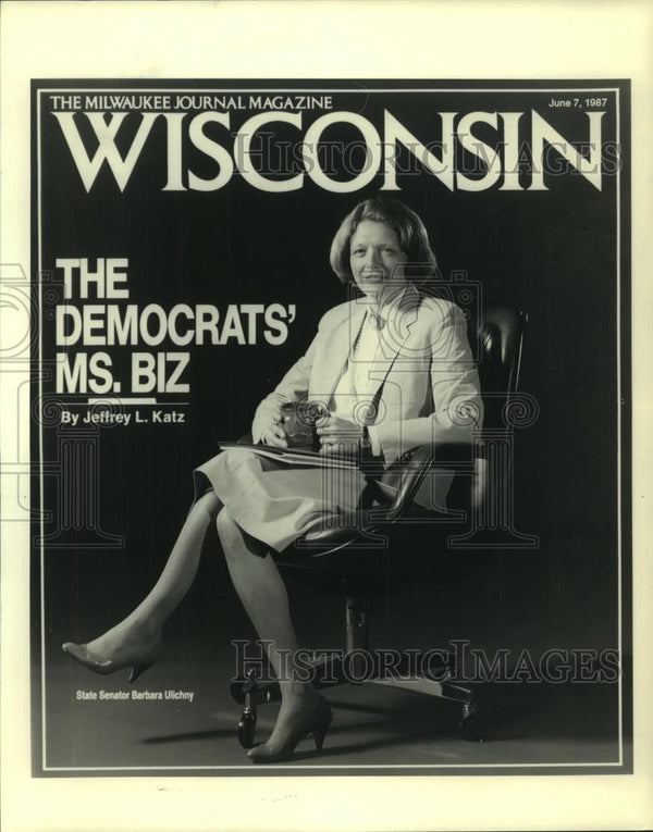 State Sen. Barbara Ulichny of Wisconsin, 1987 vintage press photo print ...