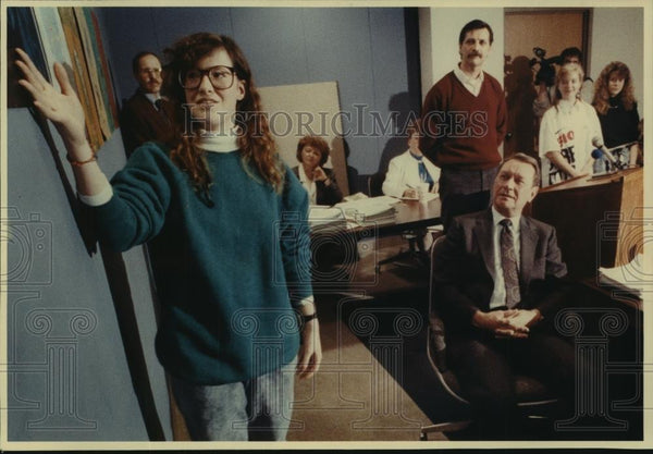 Jenifer Thompson presents her anit-pollution comic strip, 1990 vintage ...