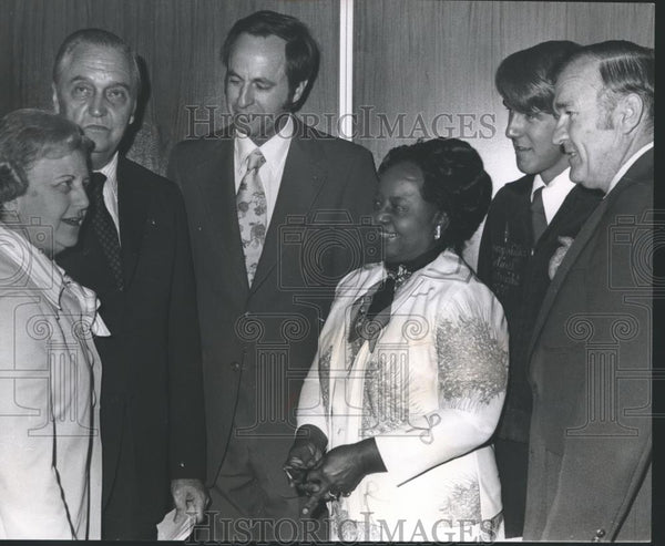 Mrs. A.G. Gaston, Wife of Executive, and Alabama State Leaders, 1977 ...