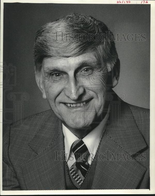 Ray Schultz, Journal employee, retired, Wisconsin, 1979 vintage press ...