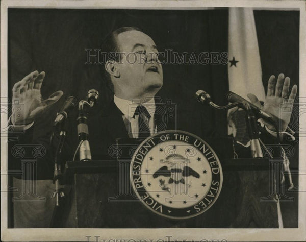 1968 Press Photo Hubert Humphrey Education Denver - RRV18667 - Historic ...