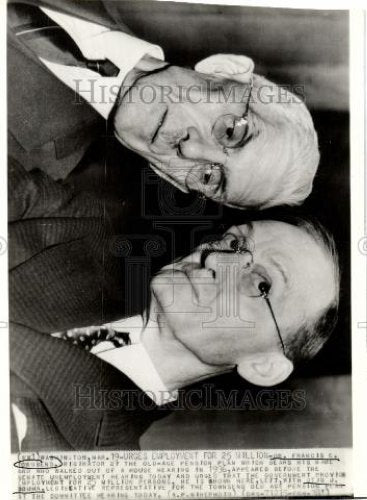 Dr Francis E Townsend Otis J Bouma 1938 Vintage Press Photo Print ...