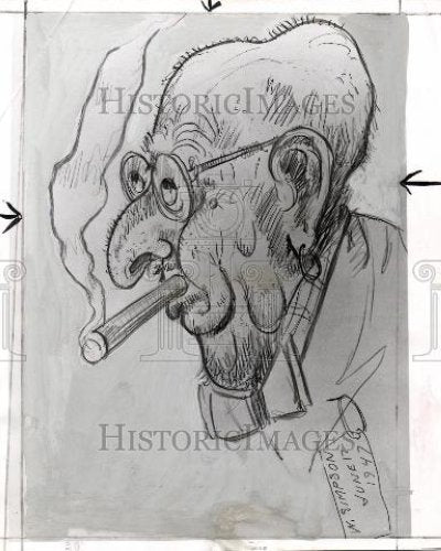 Nixon friend Simpson political cartoon 1947 Vintage Press Photo Print ...