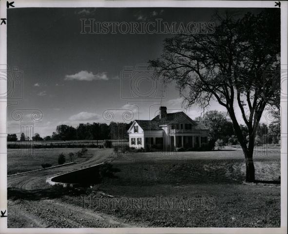 Farmhouse Vern Gardner Macon Michigan 1951 Vintage Press Photo Print ...