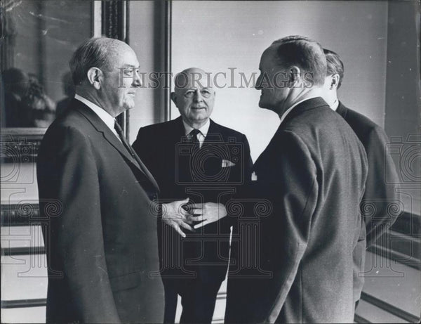 Press Photo Secretary of State Dean Rusk, NATO, Manlio Brosio ...