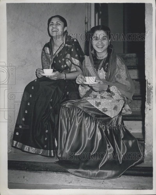 Miss Aiser Shafiq and Miss Dildar Nazli Khan. 1952 - Historic Images