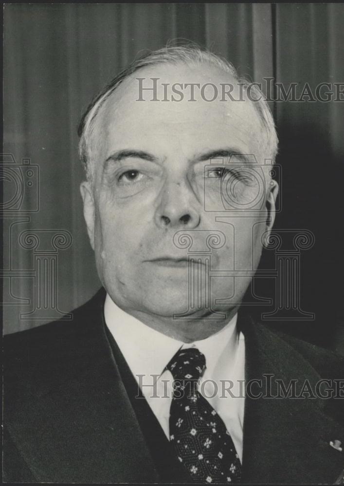 Press Photo Leon Noel, President of the Constitutional council of Fran ...