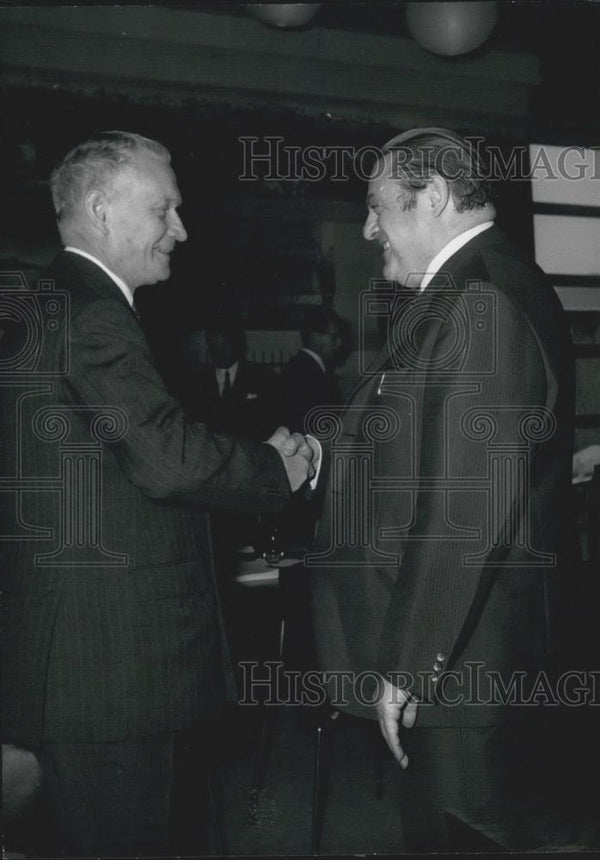 Minister of Finance Alex Moller and former Minister of Finance 1969 ...