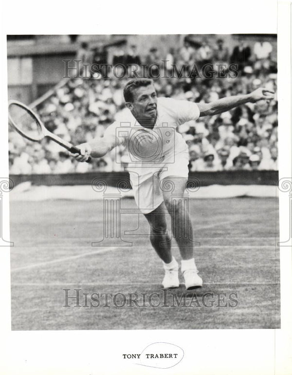 TONY TRABERT AMERICAN TENNIS PLAYER 1956 Vintage Press Photo Print ...