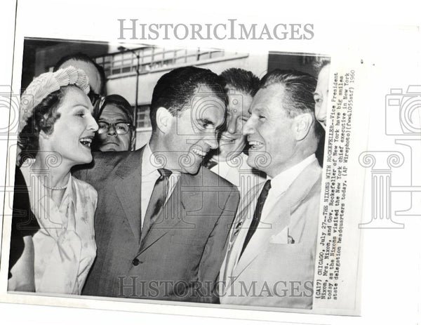Richard Nixon Nelson Rockefeller 1960 Vintage Press Photo Print ...