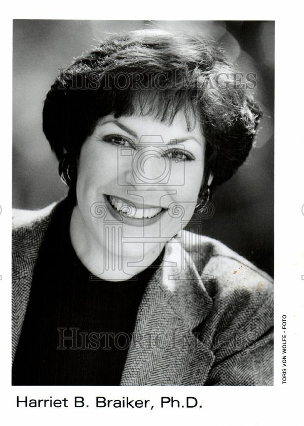 HARRIET BRAIKER 1988 Vintage Press Photo Print - Historic Images