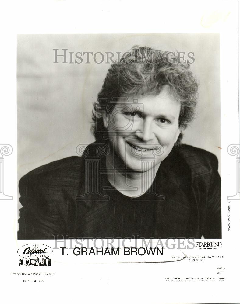 T.Graham Brown Music Artist 1991 Vintage Press Photo Print - Historic ...