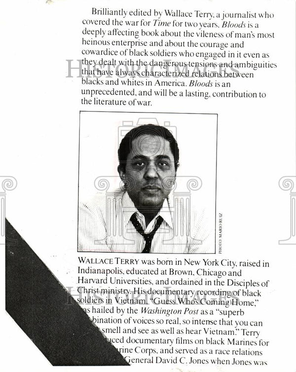 Wallace Terry New York Brown Harvard 1984 Vintage Press Photo Print ...