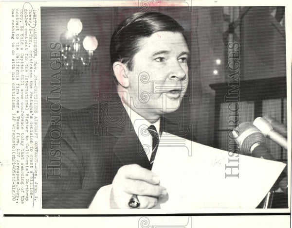 john g. tower pentagon 1970 Vintage Press Photo Print - Historic Images