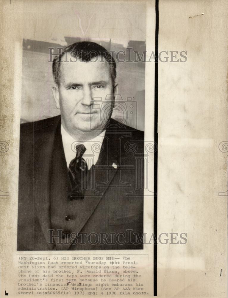 Richard Donald Nixon telephone tap 1974 Vintage Press Photo Print ...
