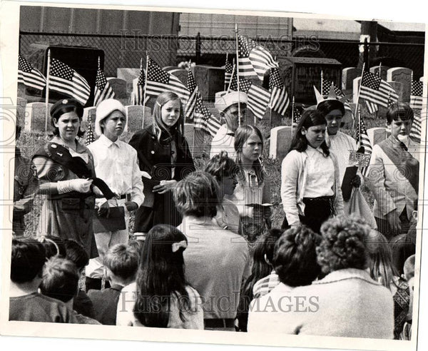 Higgins School honor state soldiers 1970 Vintage Press Photo Print ...