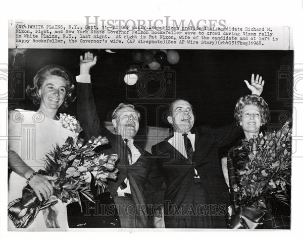 Richard Nixon Nelson Rockefeller GOP 1968 Vintage Press Photo Print ...