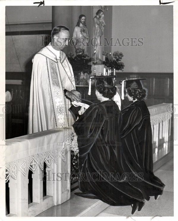 Arthur Reckinger Mercy College 1951 Vintage Press Photo Print ...