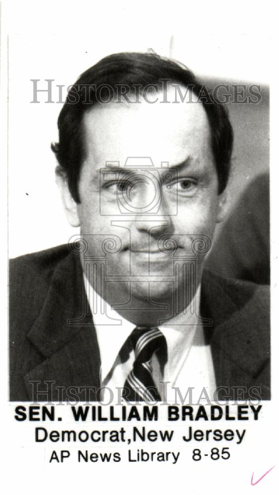 Sen. William Bradley Democrat 1985 Vintage Press Photo Print - Historic ...