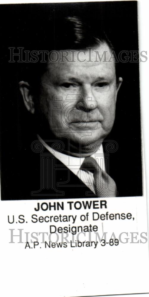 John Tower Secretary Undated Vintage Press Photo Print - Historic Images