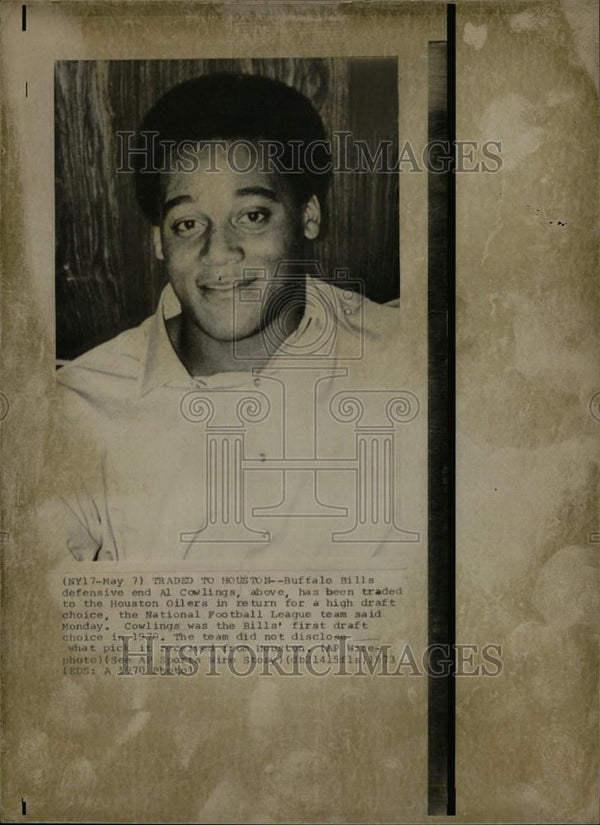 Al Cowlings traded Houston Oilers NFL 1973 Vintage Press Photo Print ...