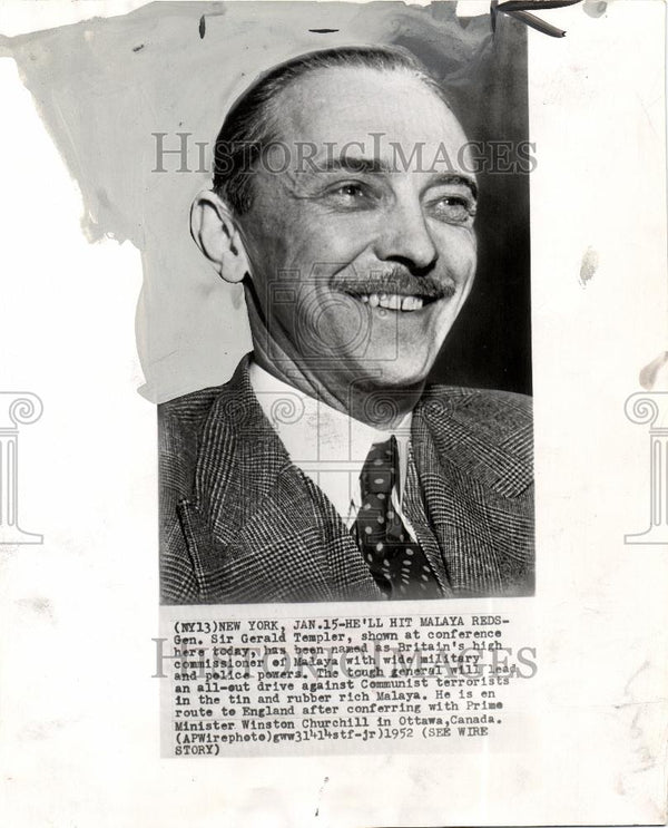 Sir Gerald Templer General 1967 Vintage Press Photo Print - Historic Images