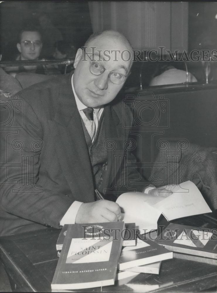 1961 Press Photo Author,Bernard Jourdan - Historic Images