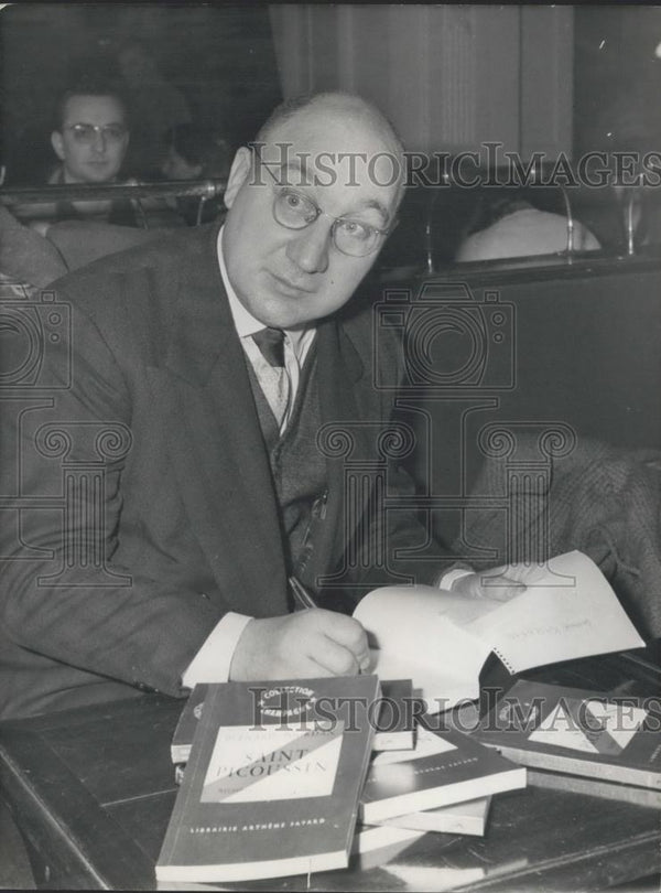 1961 Press Photo Author,Bernard Jourdan - Historic Images