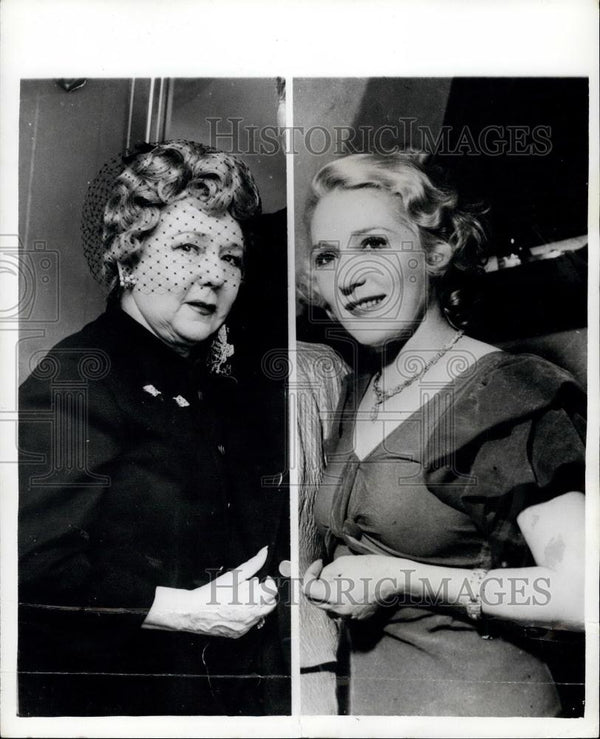 1964 Press Photo Actress Mary Pickford-Then and now - Historic Images